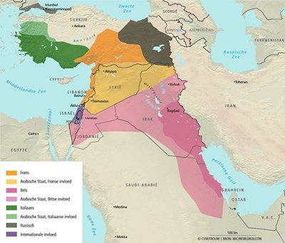 Het Midden-Oosten na de Eerste Wereldoorlog: